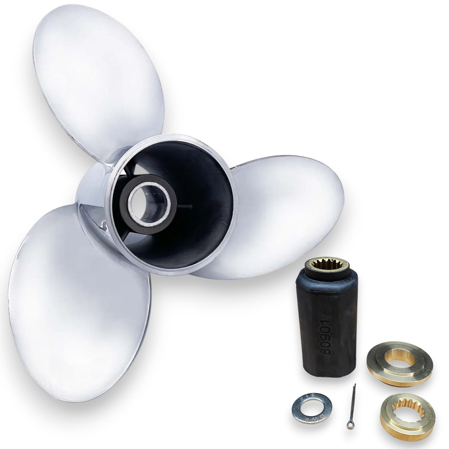 Yamaha Selva 150-300hp Stainless Offshore 3-Blade Propeller ...