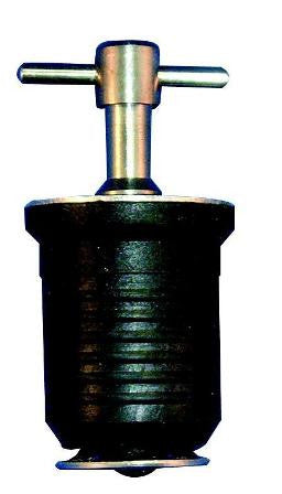 Stainless Steel / Neoprene T-Handle Twist Drain Plug (1"/25mm dia)