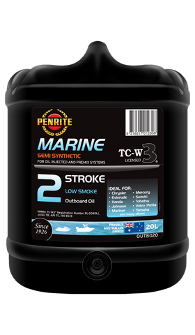 Penrite NMMA Approved Semi-Synthetic Marine TC-W3 2-Stroke Oil (20 Lit