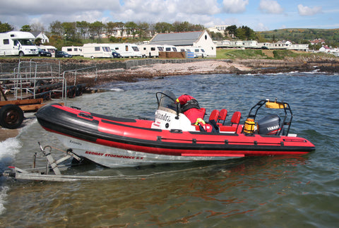 Black KeelShield Boat & RIB keel protection system. Professional Grade