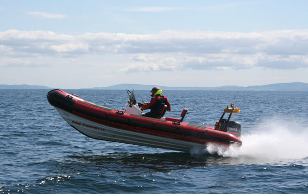 Black KeelShield Boat & RIB keel protection system. Professional Grade